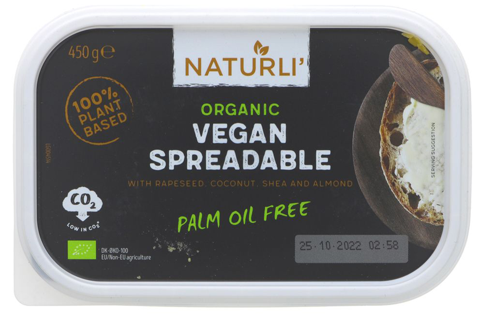 Organic Spreadable Vegan Butter 450g (Naturli') | Healthy Supplies