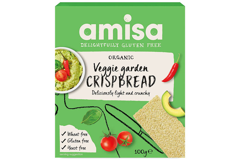 Veggie Garden Crispbread 100g, Gluten Free (Amisa) | Healthy Supplies