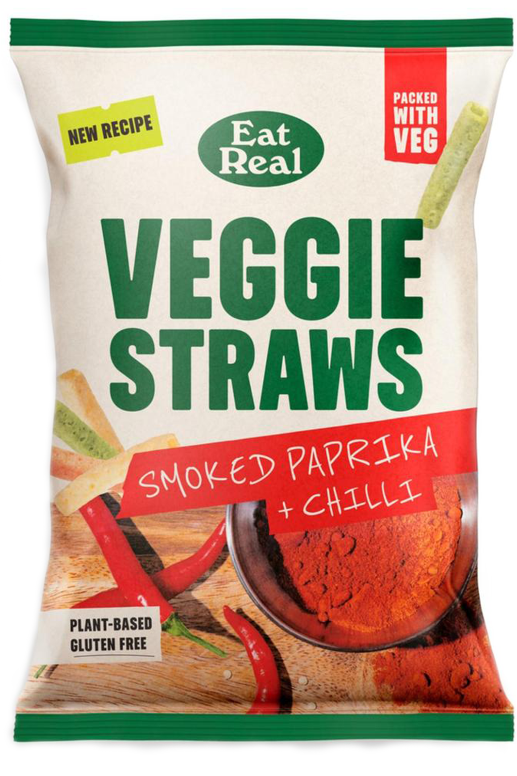 Veggie Straws Smoked Paprika & Chilli 110g (Eat Real) | Healthy Supplies