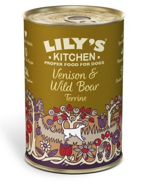 Venison & Wild Boar Terrine 400g (Lilys Kitchen) | Healthy Supplies