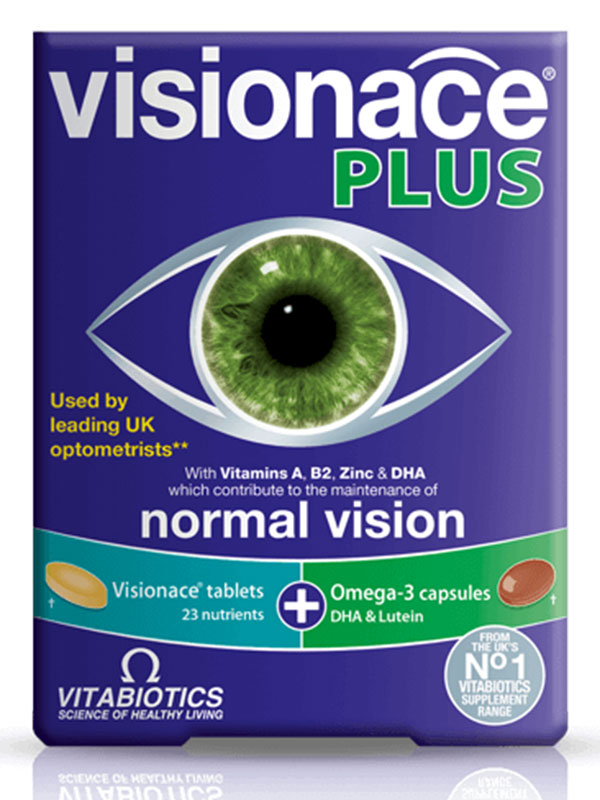 Visionace Plus, 28 Capsules + 28 Tablets (Vitabiotics) | Healthy Supplies
