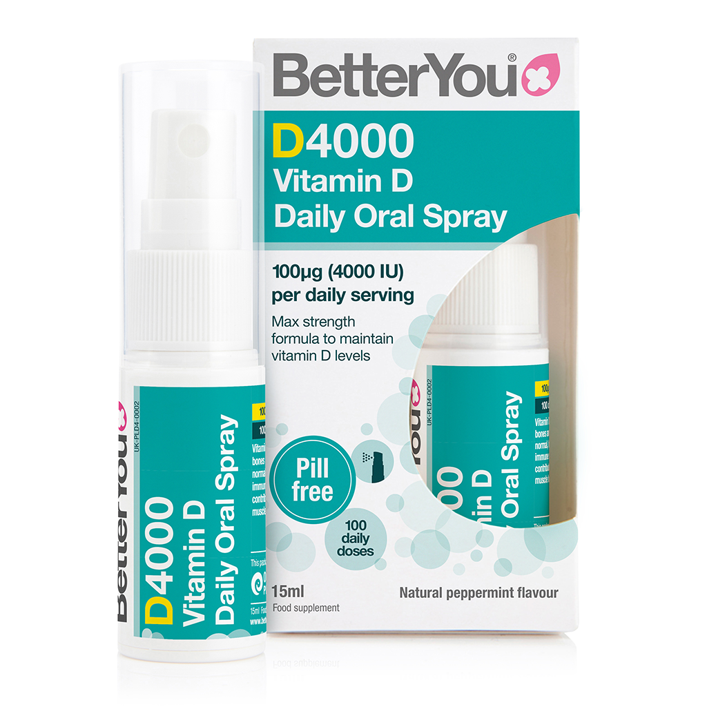 D4000 Vitamin D Oral Spray 15ml (BetterYou) | Healthy Supplies
