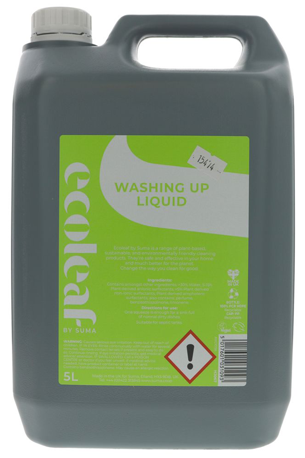 Citrus Grove Washing Up Liquid 5L (Ecoleaf) | Healthy Supplies