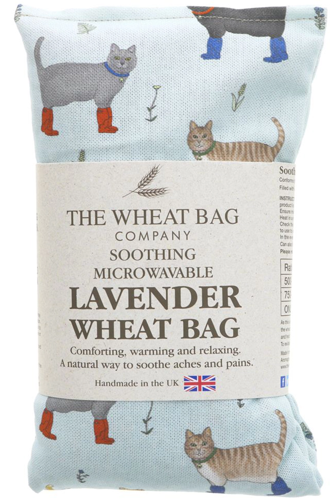 Wellie Boot Cats Lavender Scented Heat Pad (The Wheat Bag Company ...