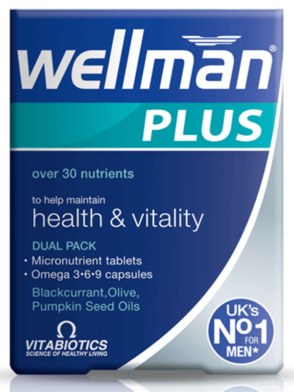 Wellman Plus Omega 3-6-9, 28 Tablets + 28 Capsules (Vitabiotics ...