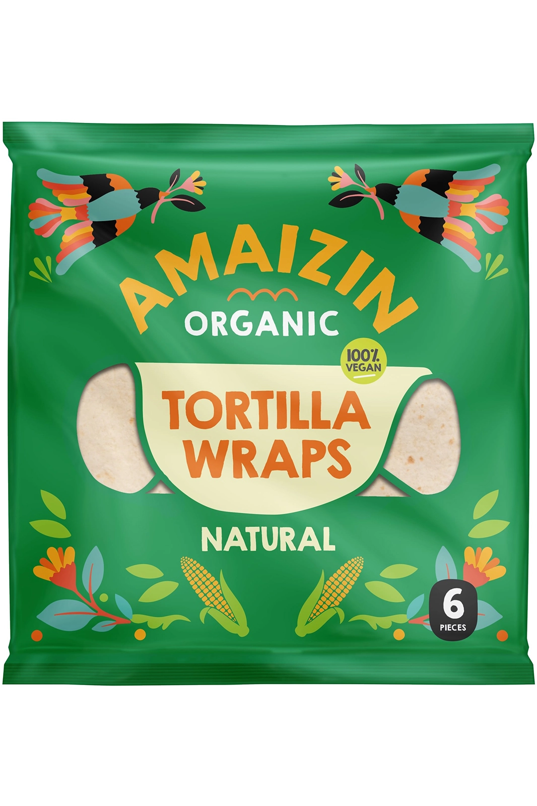 Organic Wheat Tortilla Wraps 240g (Amaizin) | Healthy Supplies
