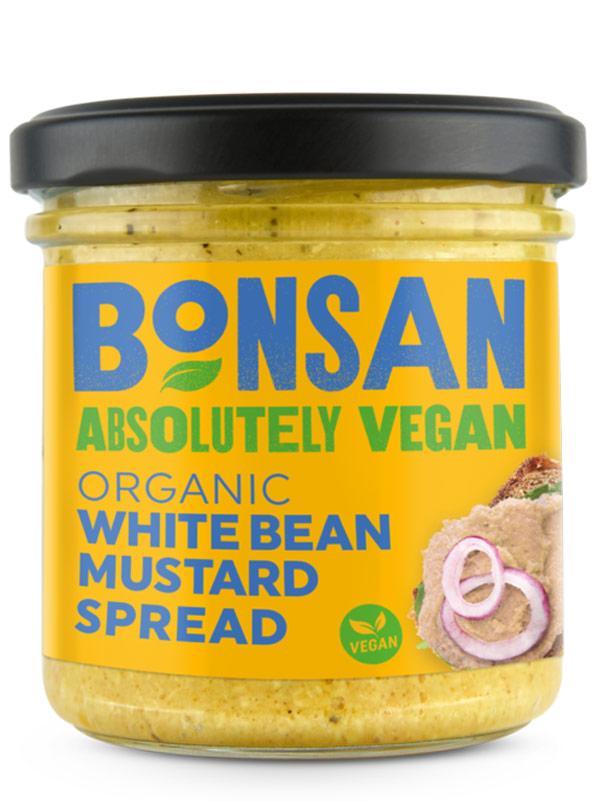 Organic White Bean & Mustard Spread 140g (Bonsan) | Healthy Supplies