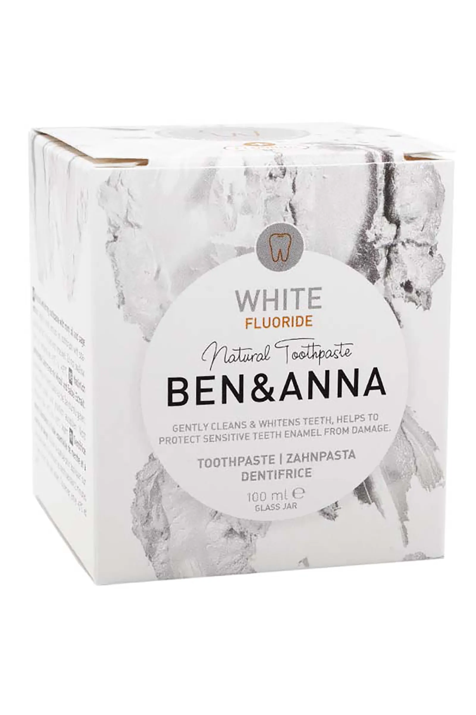 Organic White Toothpaste with Fluoride 100ml (Ben & Anna) | Healthy ...