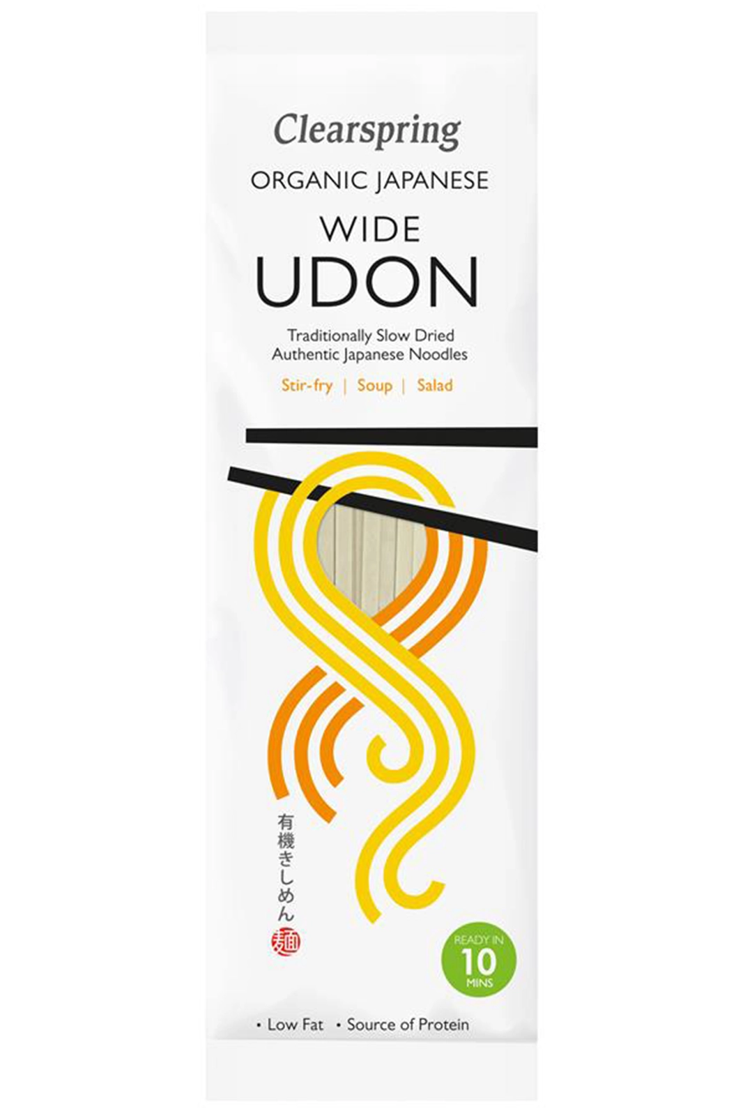 Organic Japanese Wide Udon Noodles 200g (Clearspring) | Healthy Supplies