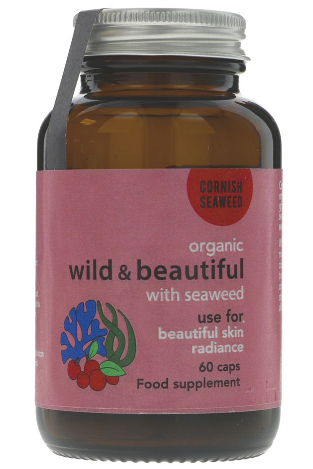 Organic Wild & Beautiful Supplement x 60 Capsules (Cornish Seaweed ...